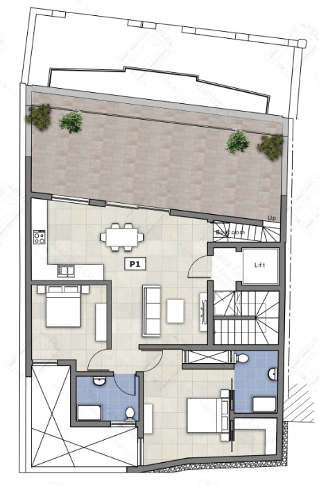 Elegant Balzan Penthouse (200 SQM): Elevator, Open-Plan Layout, and ...